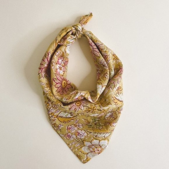 maelu | Accessories | Nwt Hand Block Print Bandana | Poshmark